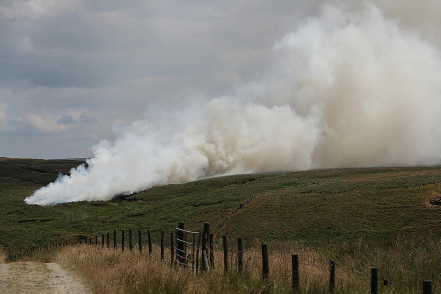 A Fire is Seen on Saddleworth Moor Photograph by Jon Super | Pixels