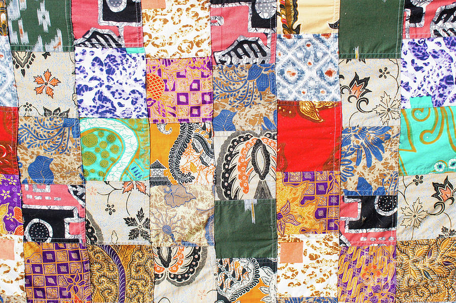 A patchwork cloth Photograph by Tom Gowanlock - Fine Art America