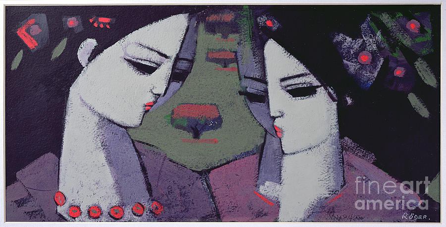 A Shared Moment Painting by Endre Roder - Fine Art America