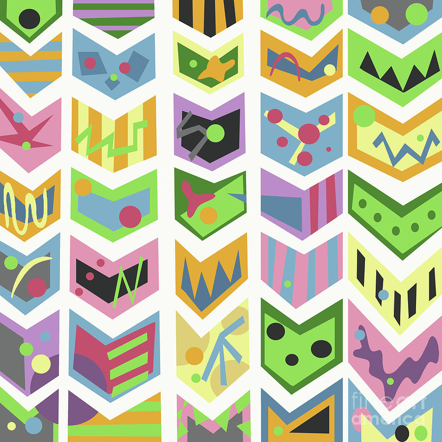 Abstract Arrow Pattern Digital Art by Valentina Hramov - Fine Art America