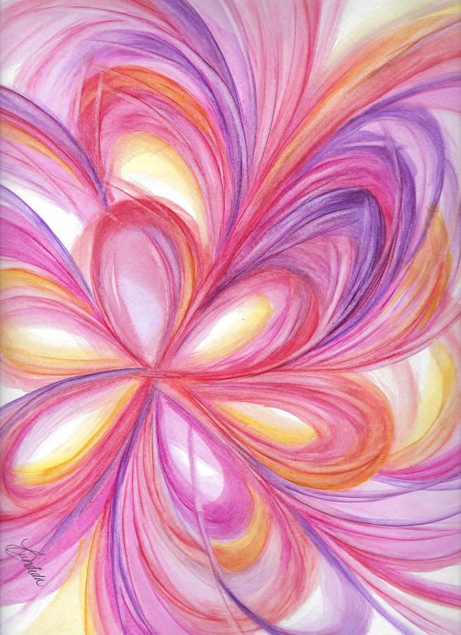 Abstract Flow 3 Painting by Candie Hernandez Carter - Fine Art America