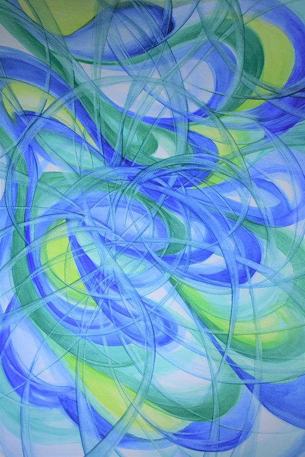 Abstract Flow 9 Painting by Candie Hernandez Carter - Fine Art America