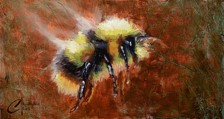 Abstract Form Study - Bee Painting by Christopher Clark - Fine Art America
