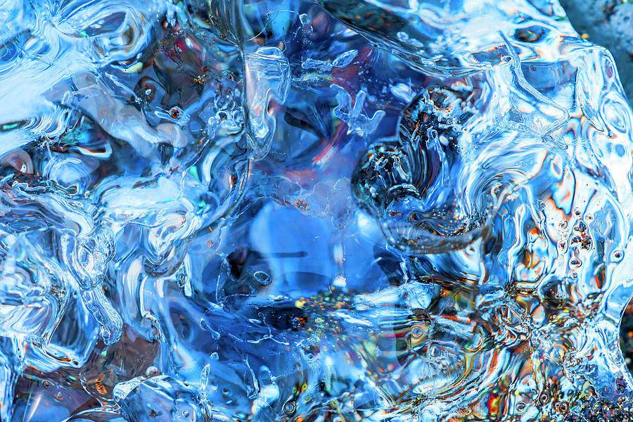 Abstract Ice Patterns Background Photograph by William Perry - Fine Art ...
