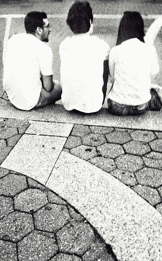 Abstract pattern of People in a park Photograph by Elliot Mazur - Fine ...