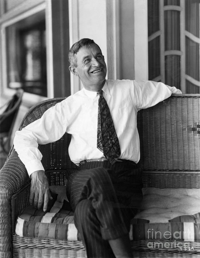 Actor And Humorist Will Rogers by Bettmann