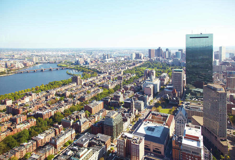 Aerial View Of Boston by Thomas Northcut