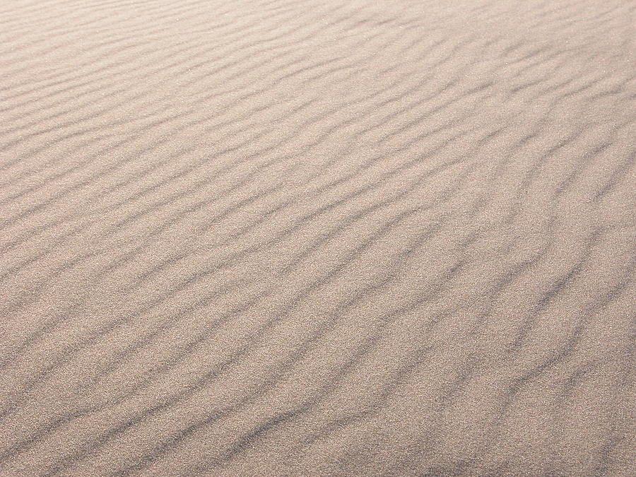 Aerial View Of Wave Patterns In Sand by Terminator1