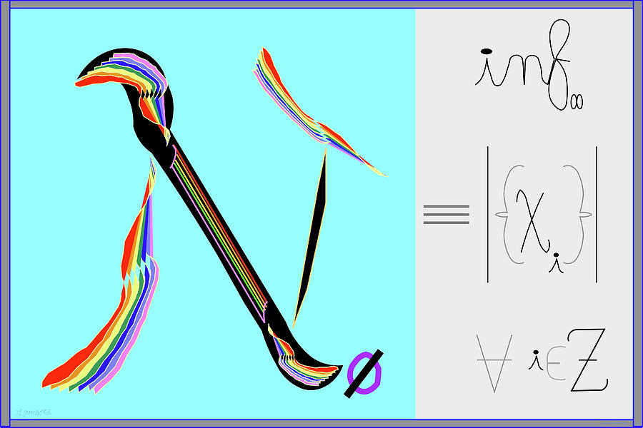 Aleph Null Painting by Artist Laurence