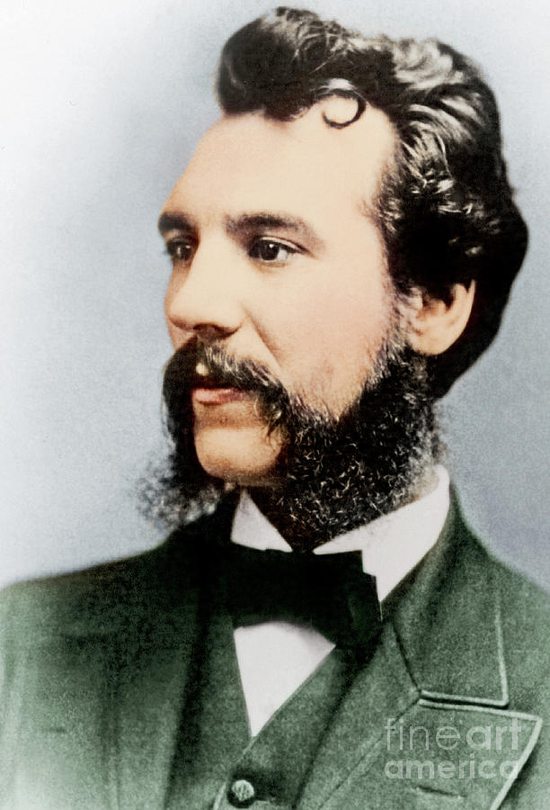 Alexander Graham Bell, 1876 Photograph by British Photographer - Pixels Merch