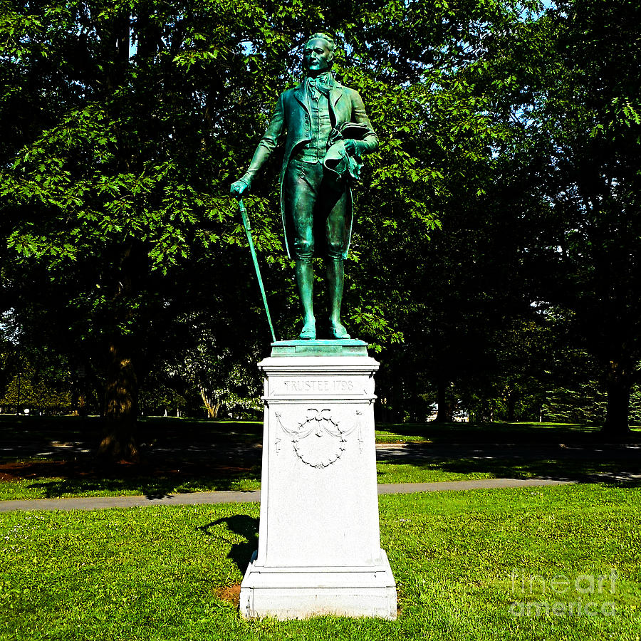Alexander Hamilton Statue at Hamilton College with Pedestal Photograph ...