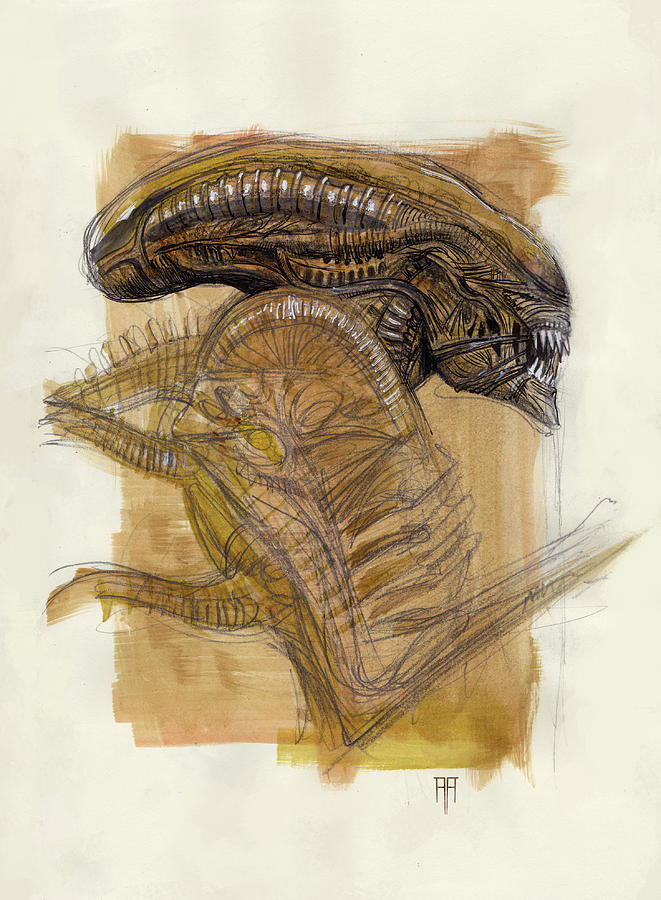 Alien Digital Art by Alex Ruiz