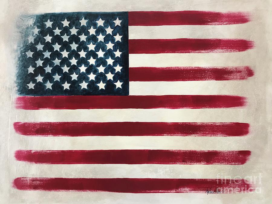 America Painting by Modern Art by Amy - Fine Art America