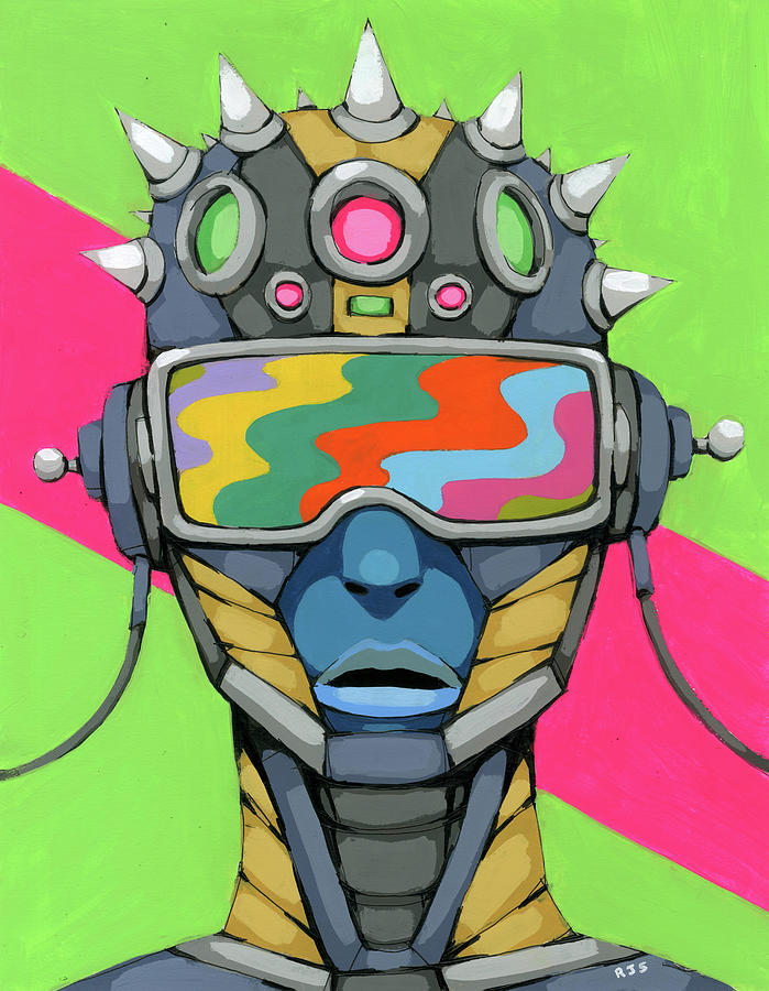 Androgynous Android Painting by Ric Stultz