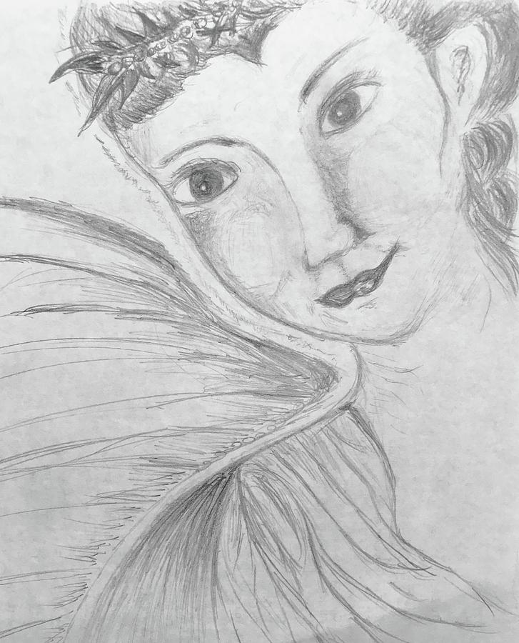 Angel Drawing by Grace Lin - Fine Art America