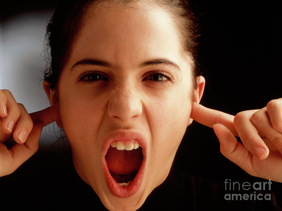 Angry Teenage Girl Refusing To Listen Photograph by Oscar Burriel ...
