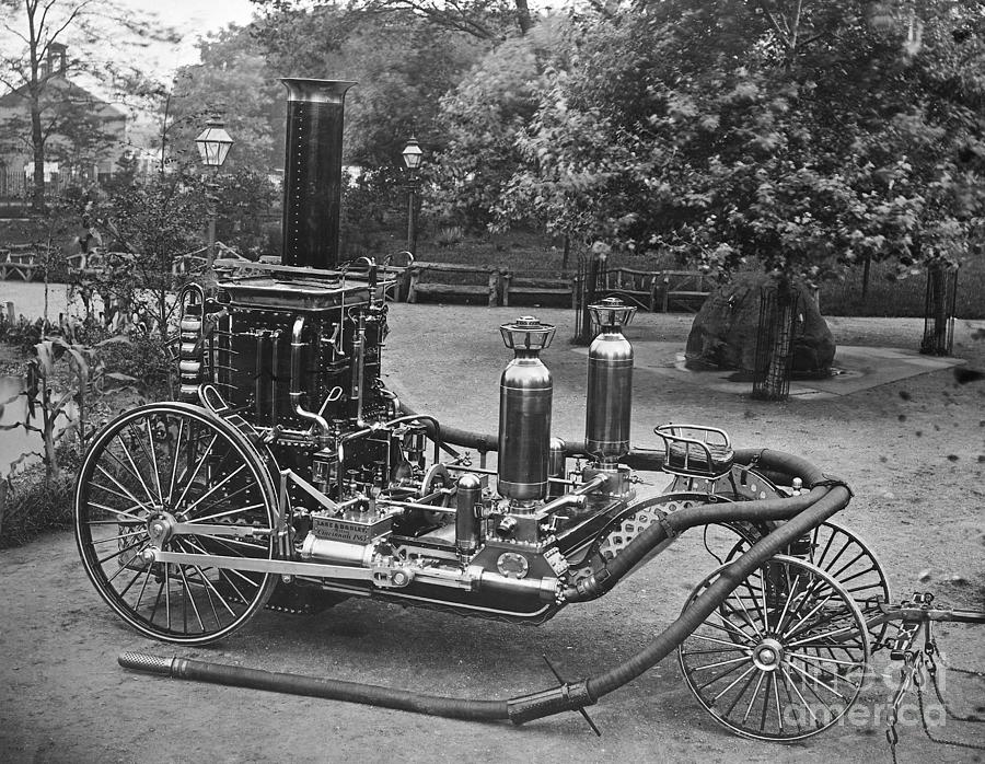 Antique Fire Engine by Bettmann