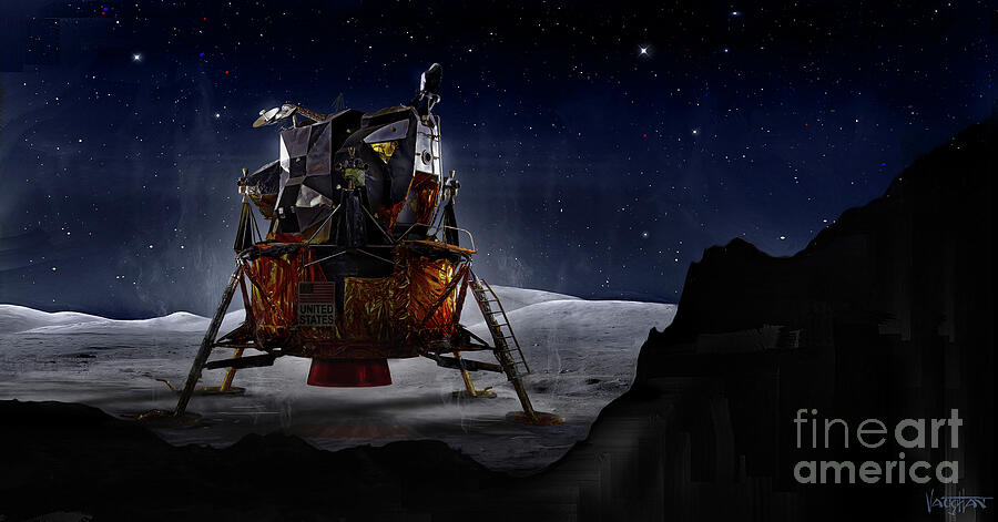 Apollo 11 Moon Landing by James Vaughan/science Photo Library