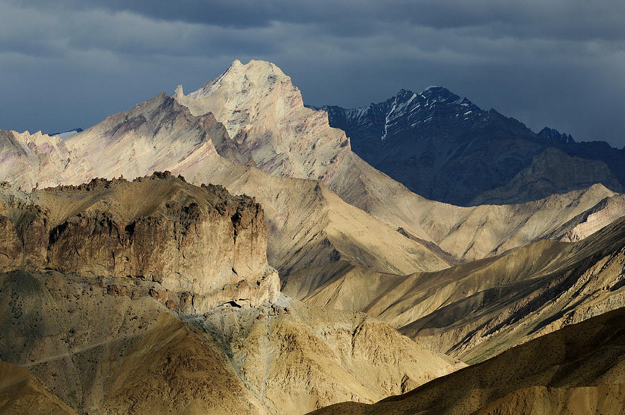 Arid Mountain Peaks, Ladakh, India Photograph by Enrique Lopez-tapia ...