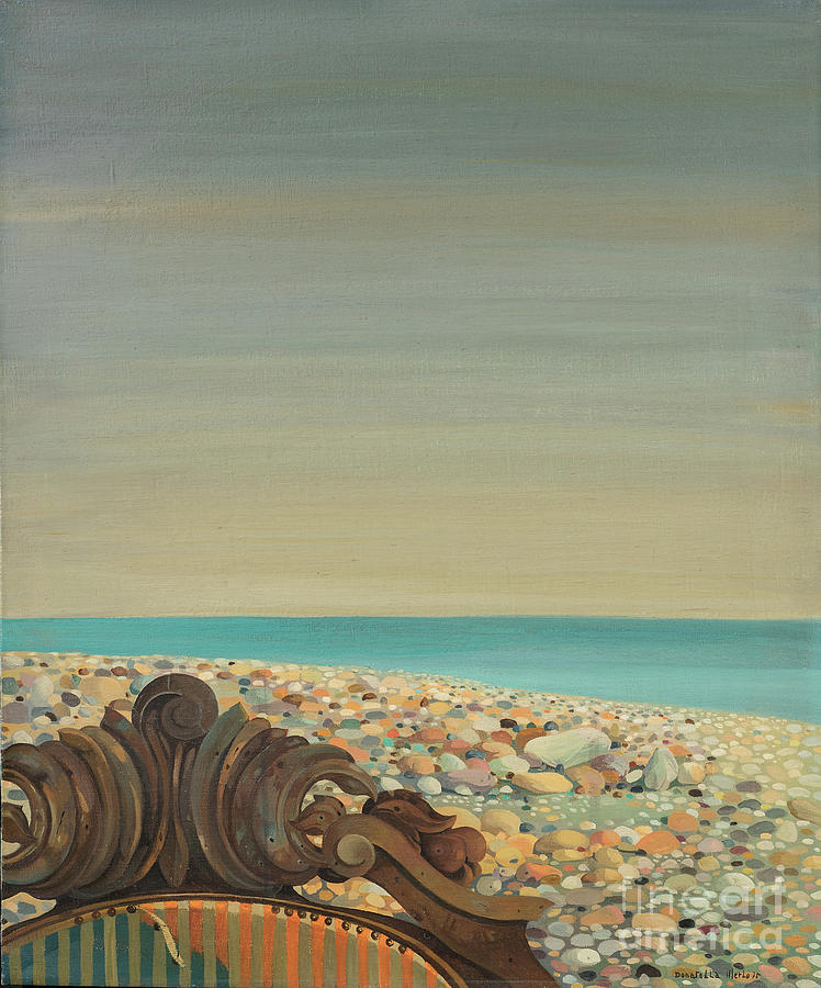 Armchair On The Beach, 1975 Painting by Donatella Merlo - Fine Art America