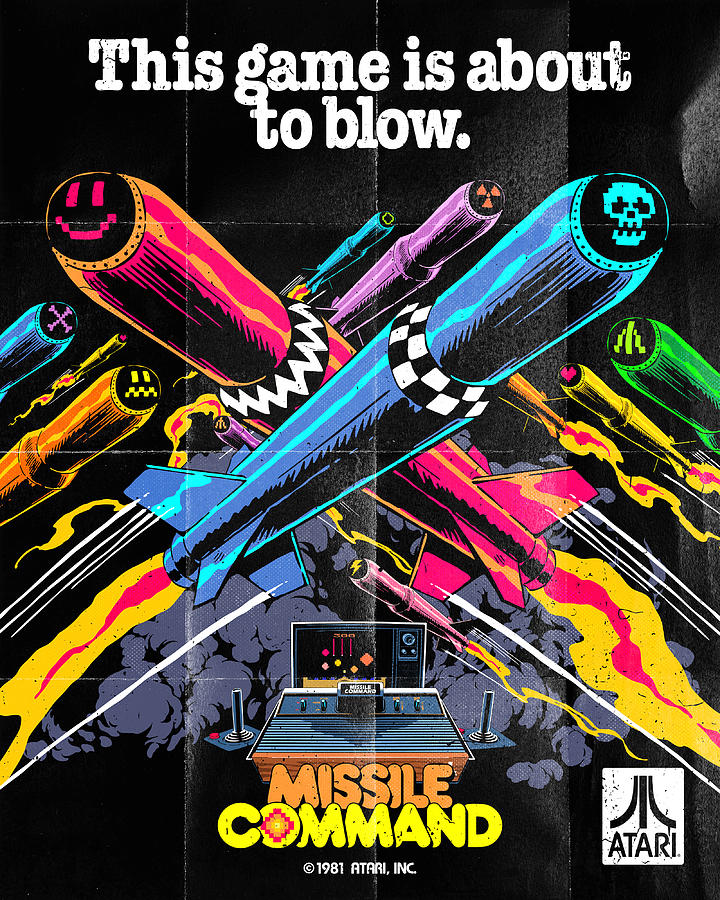 Atari X Missile Command (Edition #1480) Digital Art by 50 Years of ...