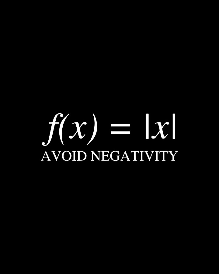 Avoid Negativity Math Digital Art by Seth Service - Fine Art America