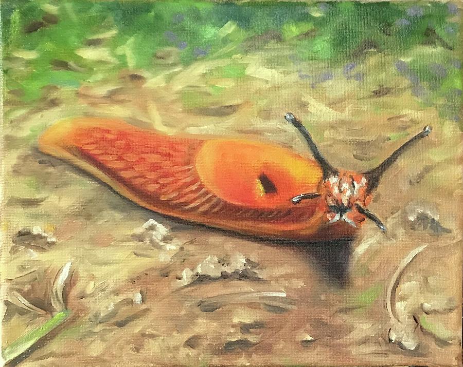 Banana Slug Painting by Marlene Rhoads - Fine Art America