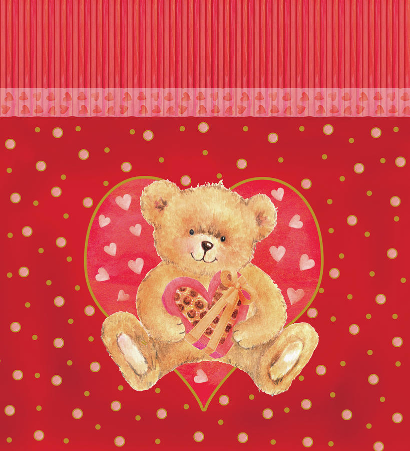 Bears In Love Choco Painting by Maria Trad - Pixels