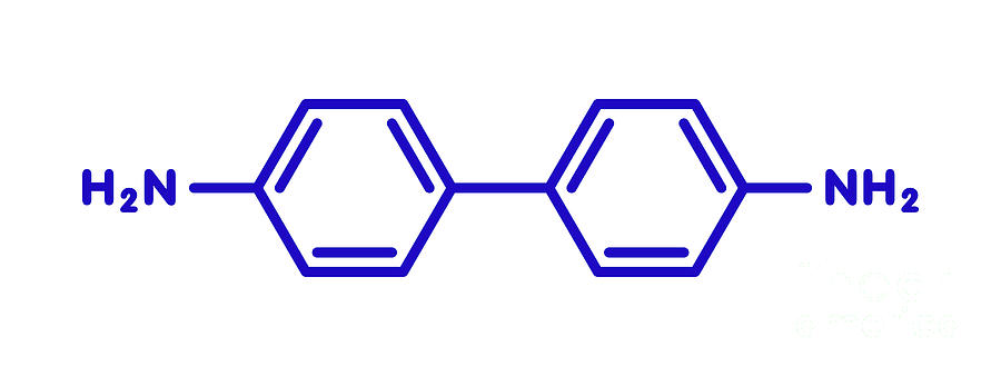 Benzidine Molecule by Science Photo Library