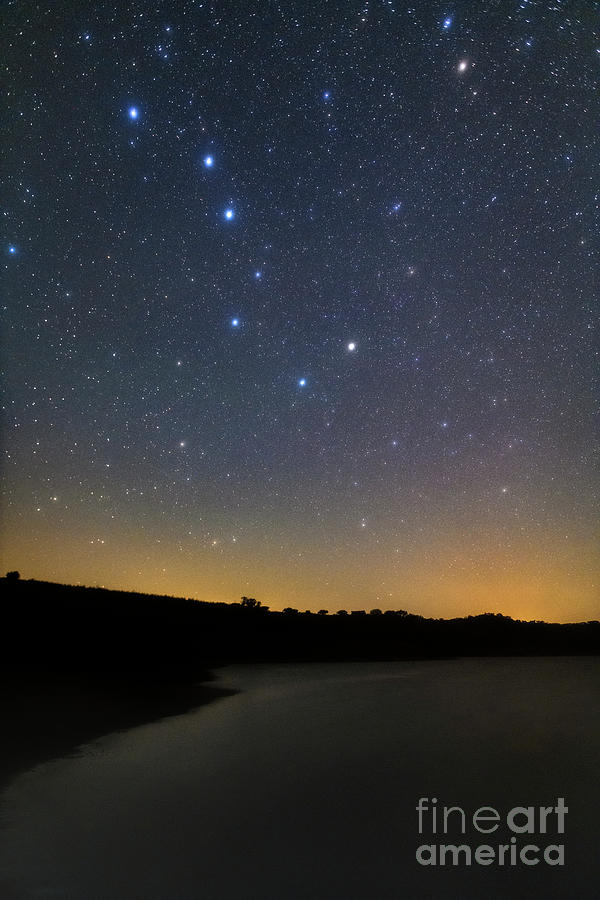 Big Dipper Above A Lake Photograph by Miguel Claro/science Photo ...