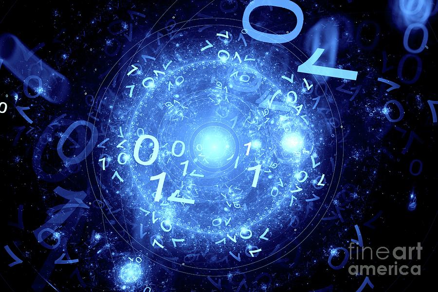 Binary Code In Cyberspace Photograph by Sakkmesterke/science Photo ...