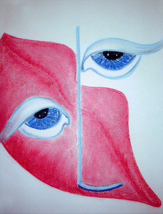 Blue Eyes - Pathos Pastel by Monique Neugebauer - Pixels