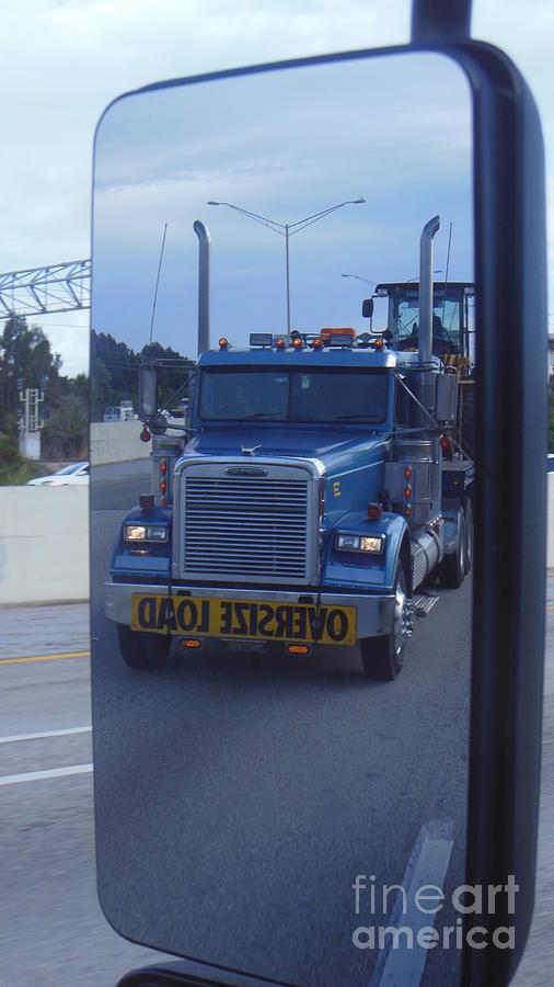 Blue Freightliner LowBoy Photograph by Michael Neil - Fine Art America