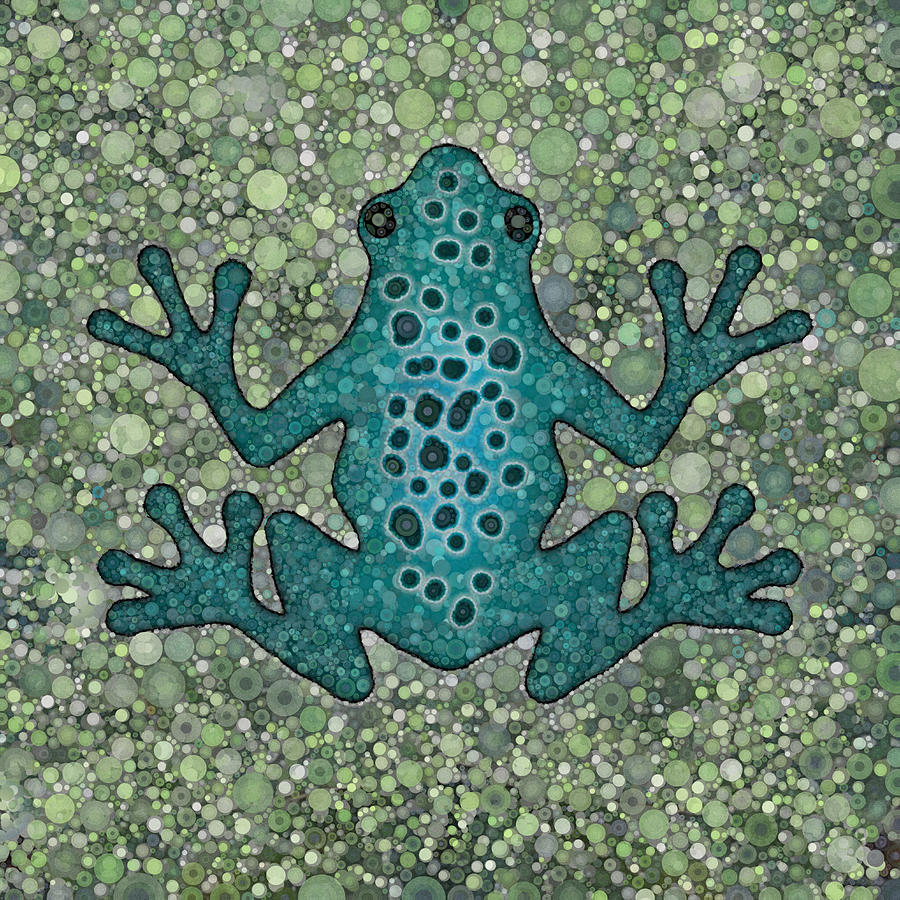 Blue Frog Digital Art by Daniel McPheeters | Fine Art America