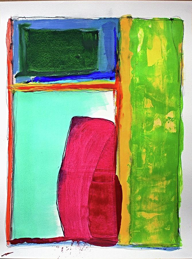 Blue Rectangle Painting by Don Kolberg - Fine Art America