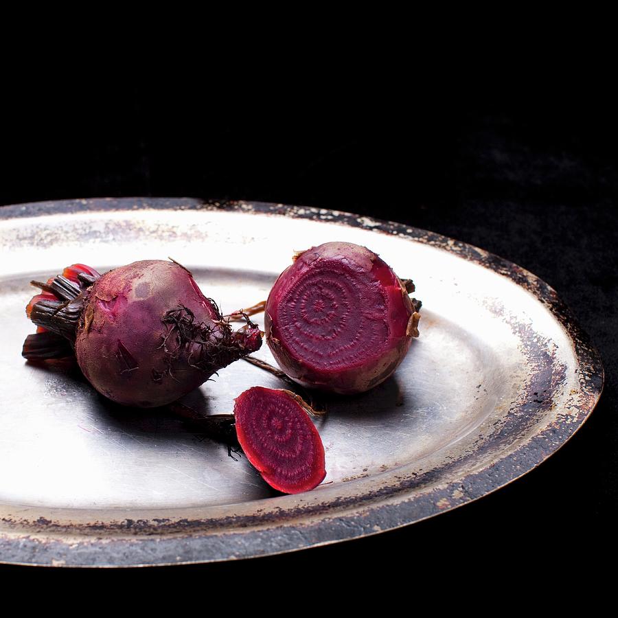 Boiled Beetroot On A Silver Plate Photograph by Taste Agencia ...