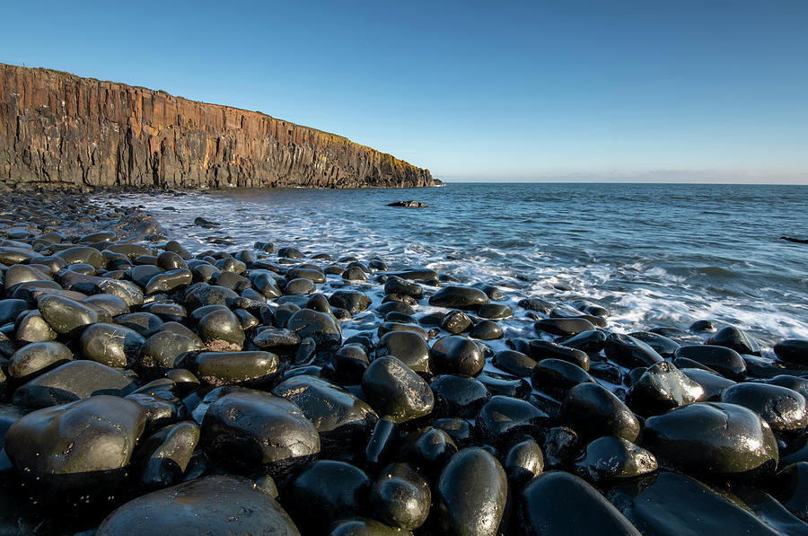 Boulders Of Igneous Dolerite Eroded From The Whin Sill Photograph by ...