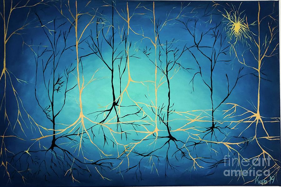 Brain Activity Painting by Kara D'Vou - Fine Art America