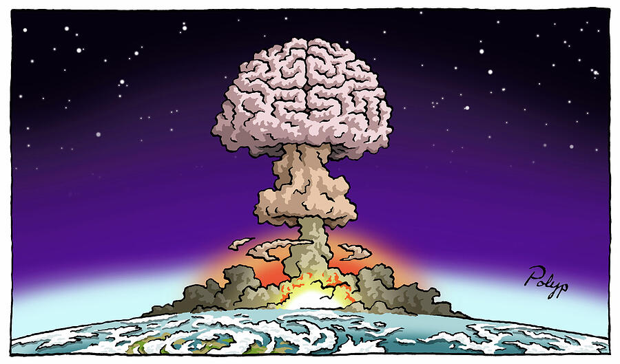 Brain Dead Drawing by Polyp - Pixels