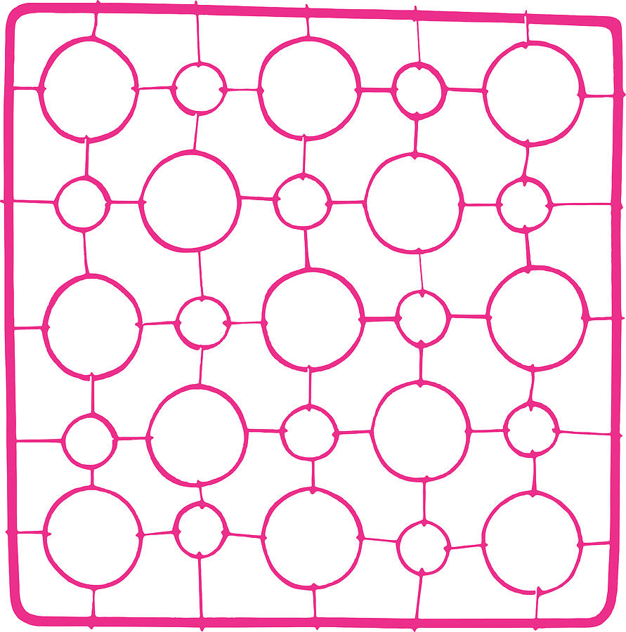 Bubble Grid Pattern Drawing by CSA Images - Fine Art America