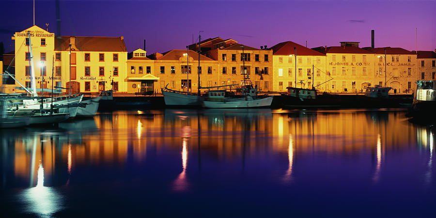 Buildings On The Waterfront, Hobart Photograph by Panoramic Images ...