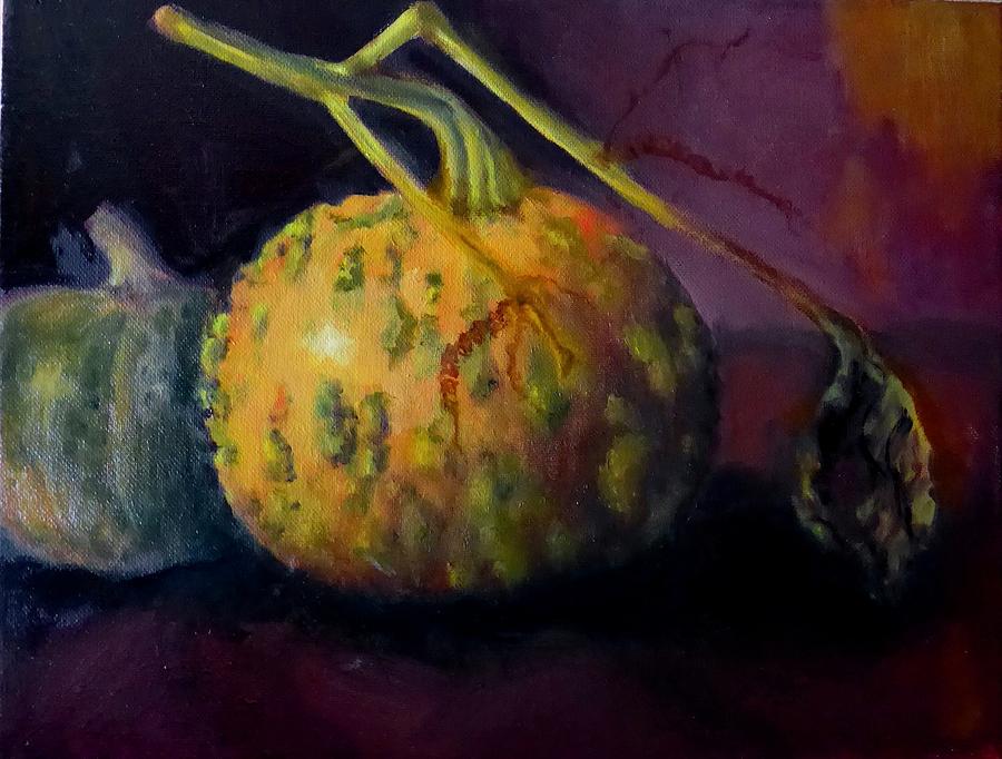 Bumpy Pumpkin Painting by Jane Wong | Fine Art America