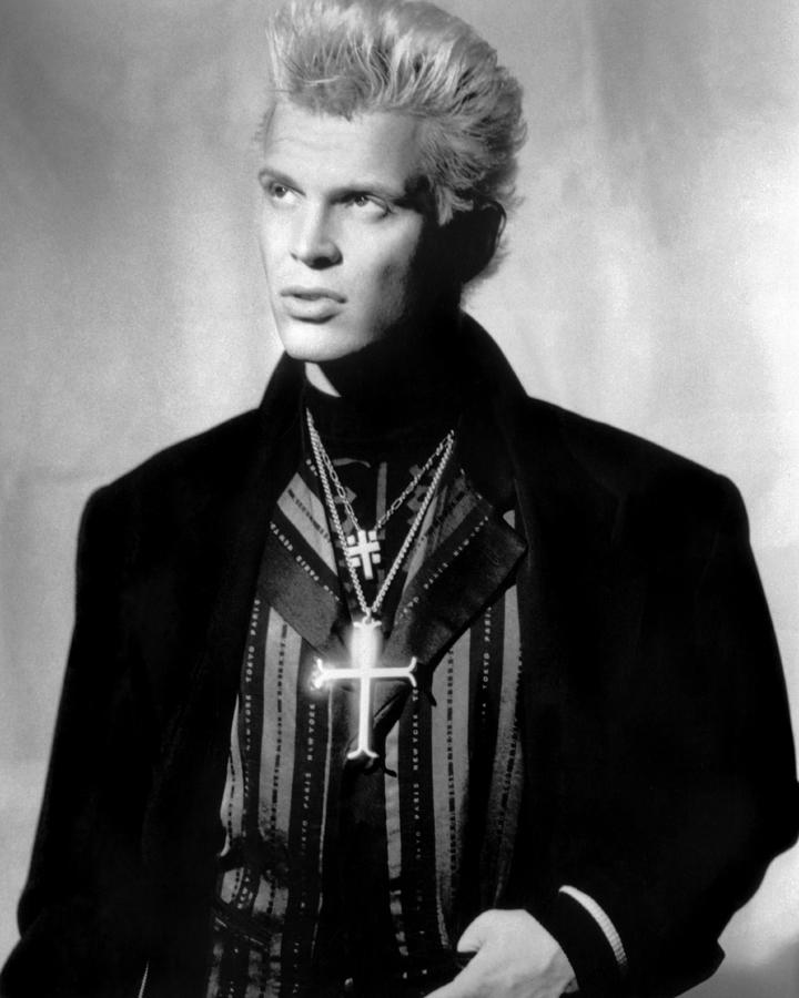 Candid Portrait Of Billy Idol Wearing Cross Photograph By Globe Photos Pixels
