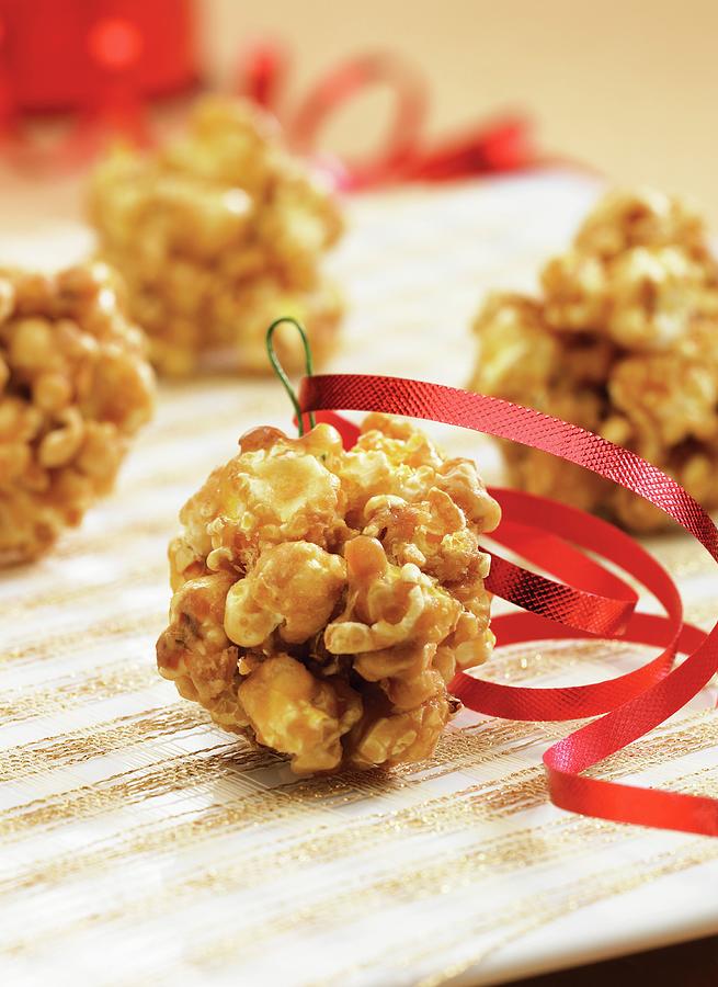 Caramel Popcorn Balls Photograph by Dv Foodstudio - Fine Art America