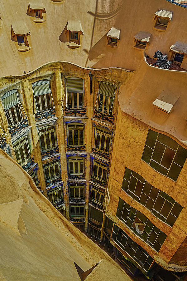 Casa Mila Rooftop Photograph by Vladimir Rayzman - Fine Art America