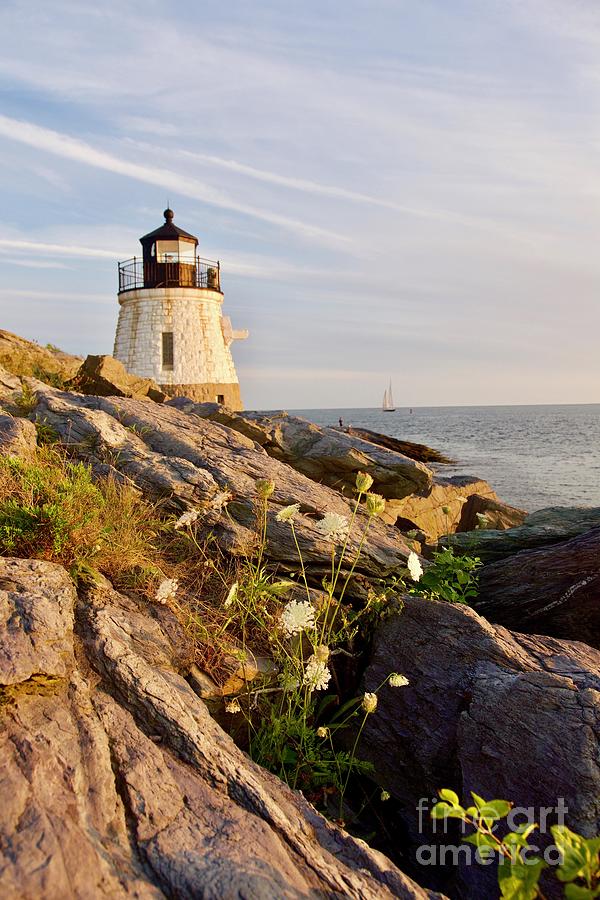 Castle Hill Lighthouse at Dusk Photograph by Melissa OGara - Pixels