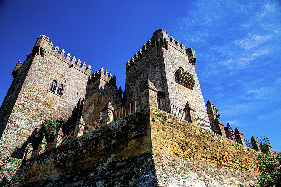 Castle Towers With Wall With Blue Sky Photograph by Cavan Images - Pixels