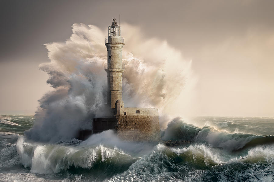 Chanialighthouse Photograph by Marcel Egger - Fine Art America
