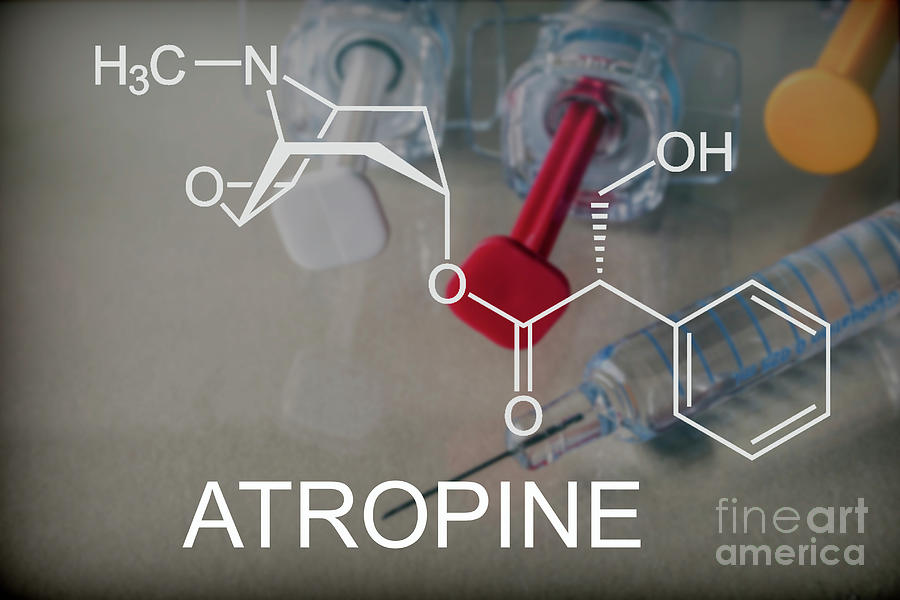 Chemical Composition Of Atropine Photograph by Digicomphoto/science ...