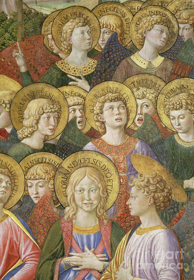 Choir Of Angels, Detail From The Journey Of The Magi Cycle In The ... Choir Of Angels, Detail From The Journey Of The Magi Cycle In The ...